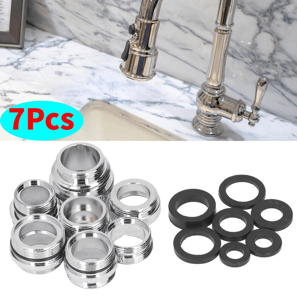Faucet Adapter Kit, 7Pcs Brass Aerator Adapter Set Male Female Sink ...