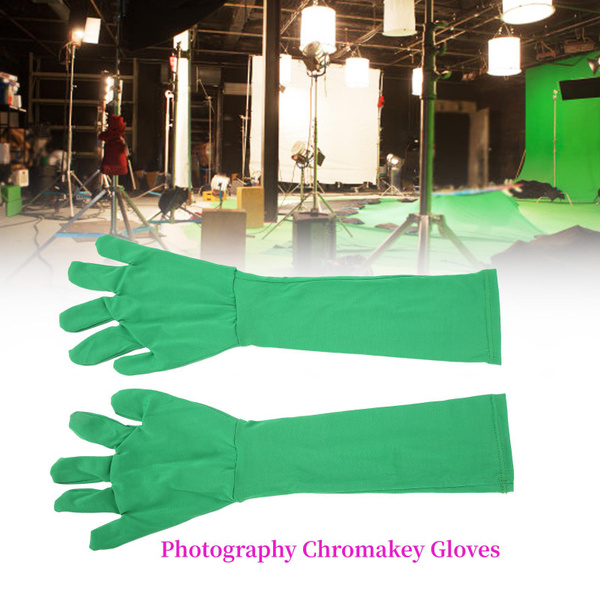 2Pcs Green Screen Gloves Chromakey Filming Movie Floating Effect Tiktok ...