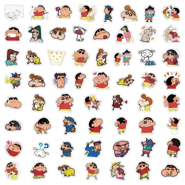 60 PCS Animated cute cartoon stickers hand ledger stickers decorate ...