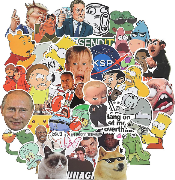 Funny Stickers, 131 pcs, Stickers, Meme Stickers, Funny Meme Stickers ...