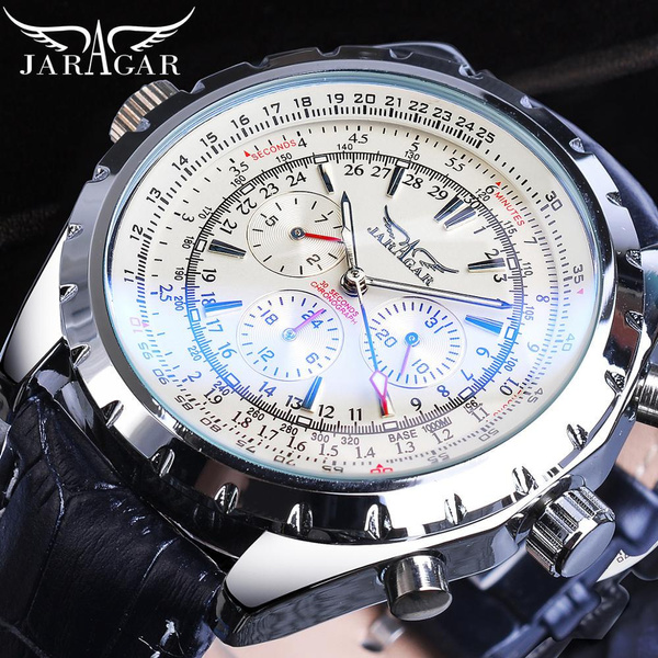Jaragar Complete Calendar Mechanical Watch Automatic Watch Luminous Hand Date Man Business Sport ...