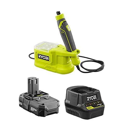 RYOBI 18-Volt Cordless Precision Rotary Tool (PRT100B) Kit with Battery ...