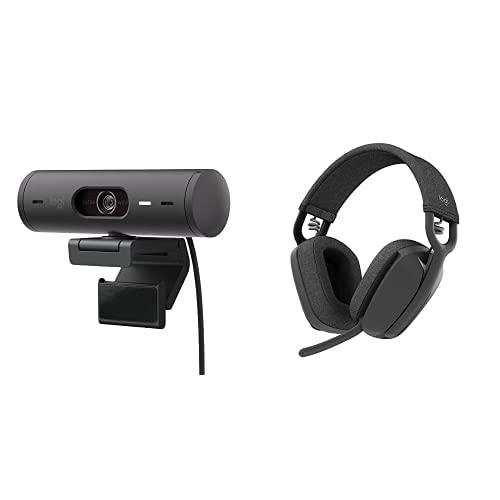 Logitech Brio 501 Full HD Webcam and Zone Vibe 100 Wireless Headphones ...