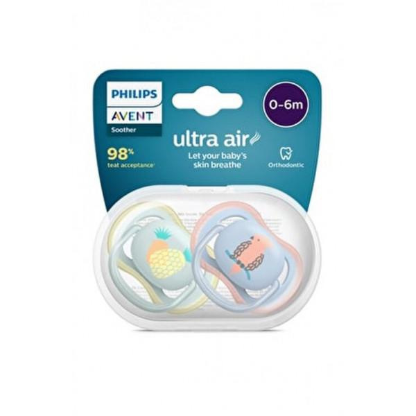 Philips Avent Scf085 12 Ultra Air Pacifier 0-6 Months 2 Pcs Male | Wish