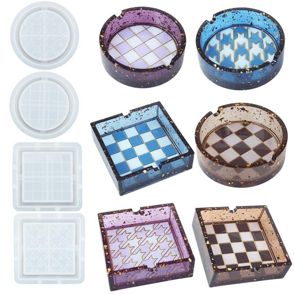 DIY Round/Square Ashtray/Storage Resin Molds | Wish