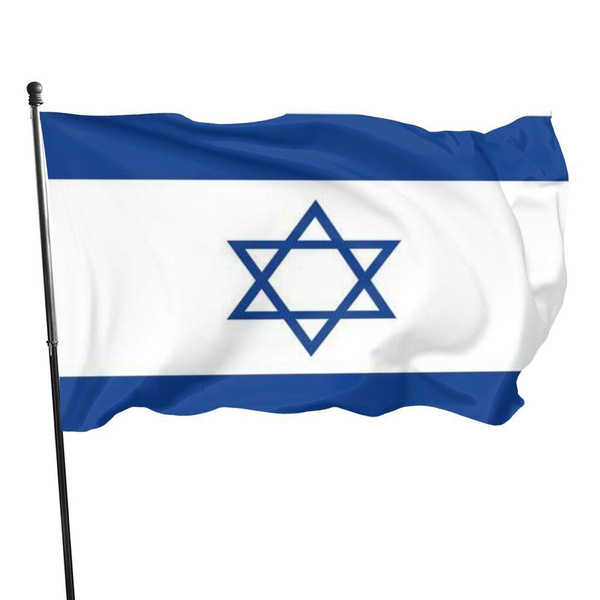 90X150cm Israel National Flag Hanging Polyester ISR IL Israeli National ...
