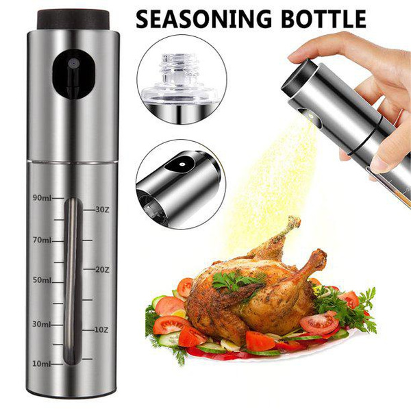 Oil Sprayer Outdoor Barbecue Stainless Steel Cooking Spray Bottle with ...