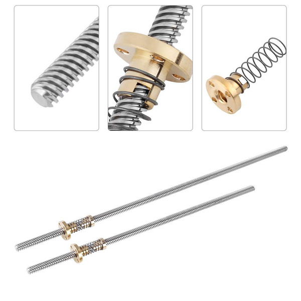 1 PC Threaded Rod Lead Screw With Anti Backlash Spring Loaded Nut | Wish