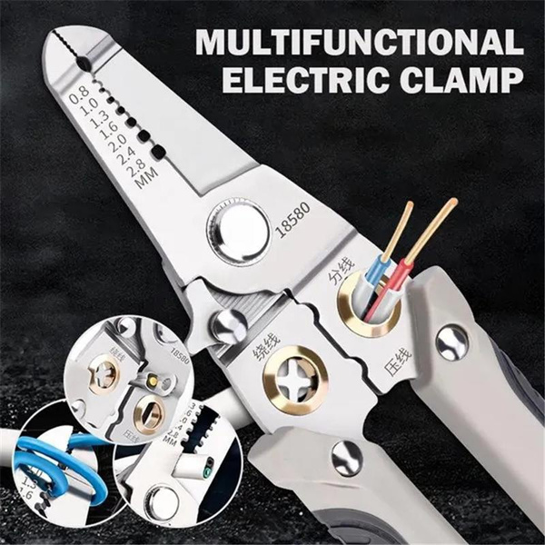 1Pc Wire Stripping Pliers Electrician Special Wire Crimping Splitting Pliers Universal Wire ...
