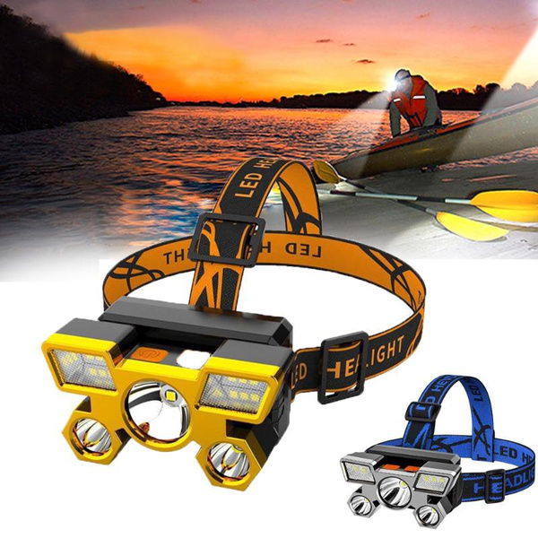 Super Bright Portable Led Headlamp USB Rechargeable Flashlight Camping ...
