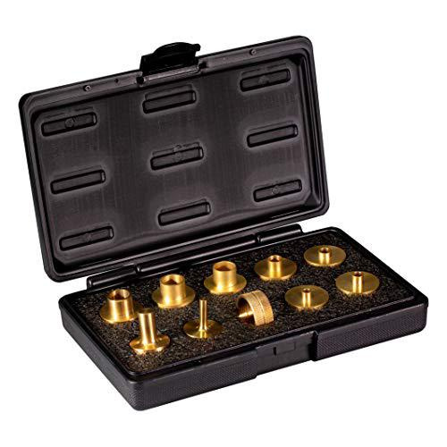POWERTEC 71221 11-Piece Brass Router Guide Bushing Set | Pro Style ...