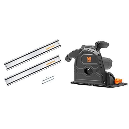 POWERTEC 71387 55" Guide Rail Joining Set & WEN CT1272 12-Amp 7-1/4 ...
