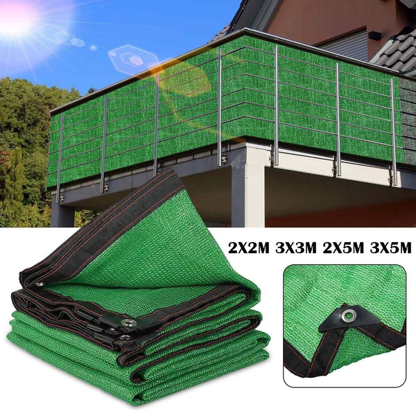 8 Sizes Green Anti-UV HDPE Privacy Screen Netting Garden Screening ...