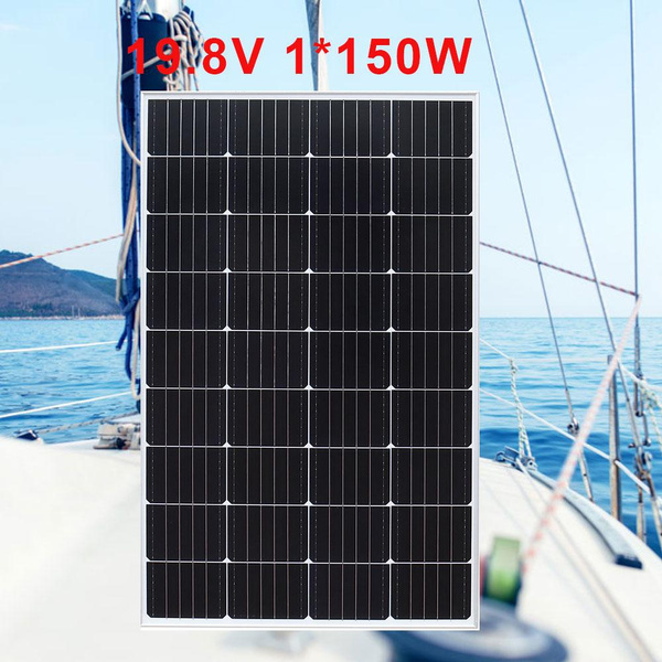 Tempered Glass Surface Solar Panel 150W High Efficiency Mono Cell ...