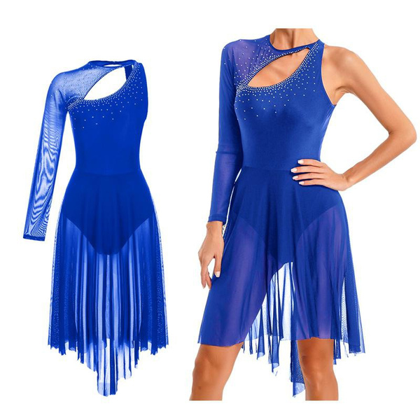 Adult Modern Ballroom Latin Dance Dress Women Dance Wear Performance ...