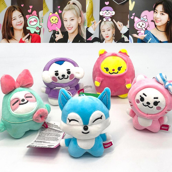 Cute Cartoon Kawaii Korean Women's Group ITZY Plush Doll Schoolbag ...