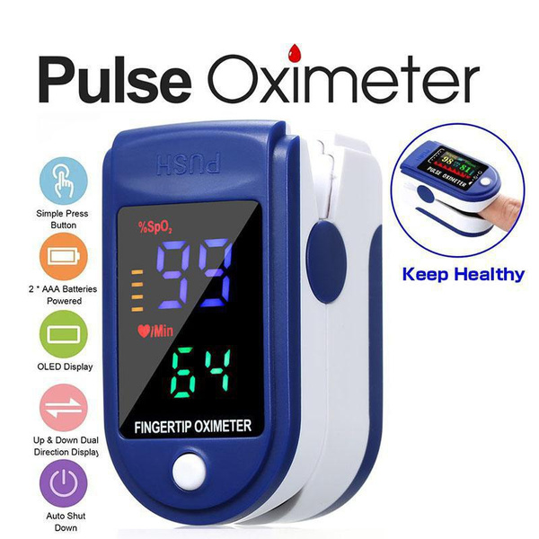 OLED Display Oximeter Finger Clip Oximeter Finger Pulse Monitor Oxygen ...