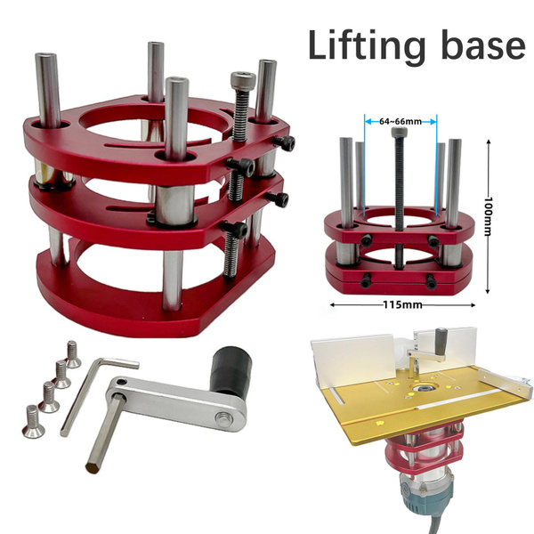 Router Lift Table Aluminum Lifting Platform Stand Woodworking Benches ...