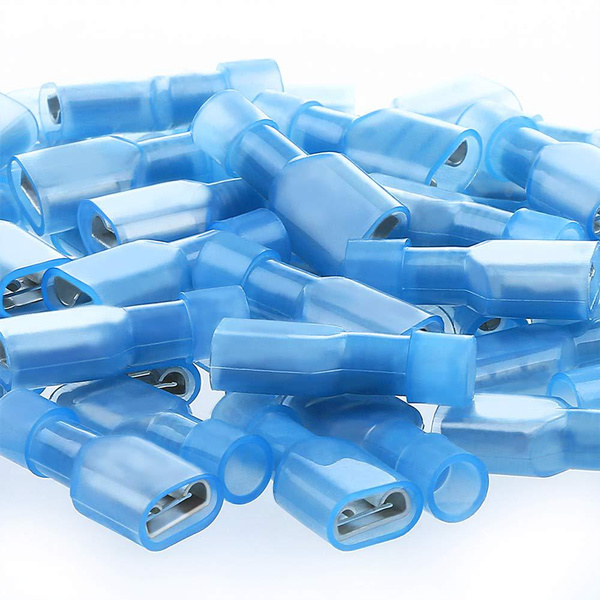 100PCS Male Female Spade Connector Nylon Fully Insulated Male Female ...