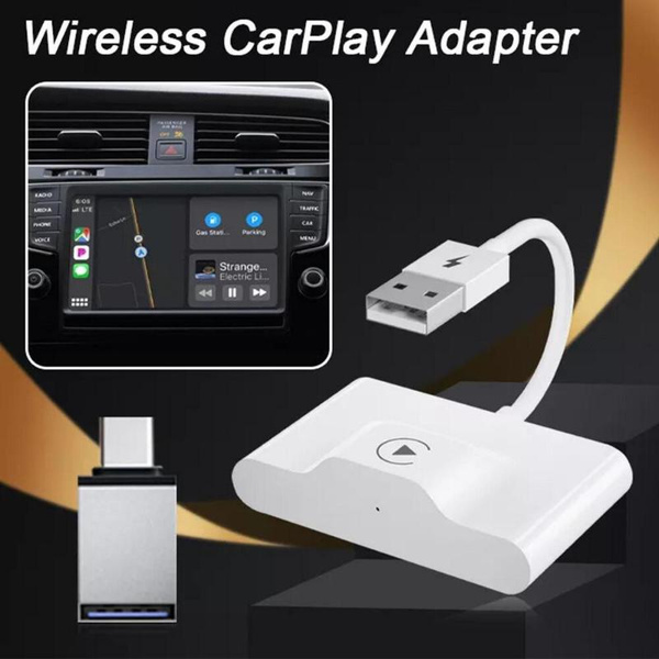 For iPhone Wireless CarPlay Adapter Apple Wireless Carplay Dongle Plug ...