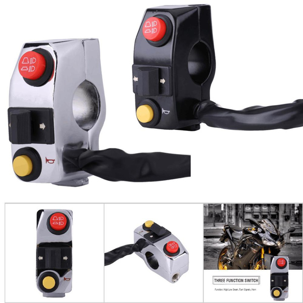Handlebar Control Switch,7/8" Motorcycle Handlebar Mount Switches With ...