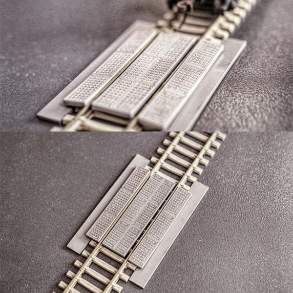 1:87 HO Scale Railway Track Material Accessories Model Train Crossing ...