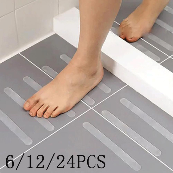 6/12/24Pcs Anti Slip Bath Grip Stickers Non Slip Shower Strips Anti ...