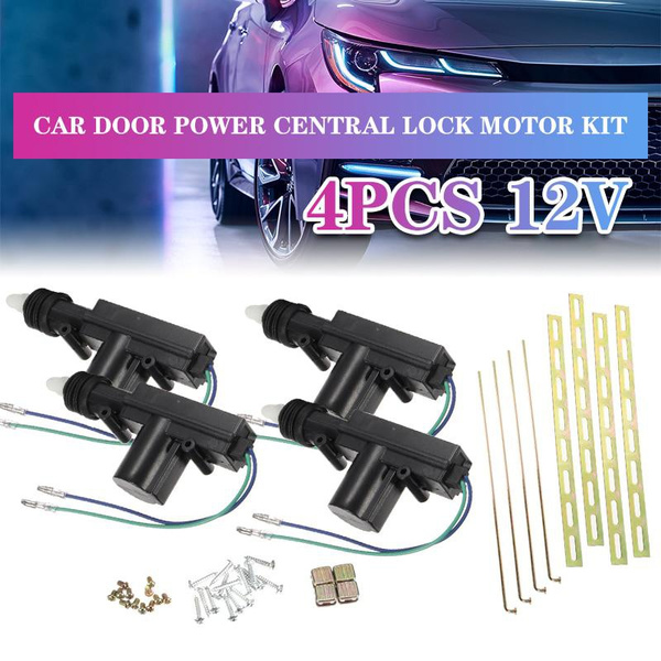 4Pcs 12V 2 Wire Car Door Power Central Lock Motor Kit with 2 Wire ... 4Pcs 12V 2 Wire Car Door Power Central Lock Motor Kit with 2 Wire ...