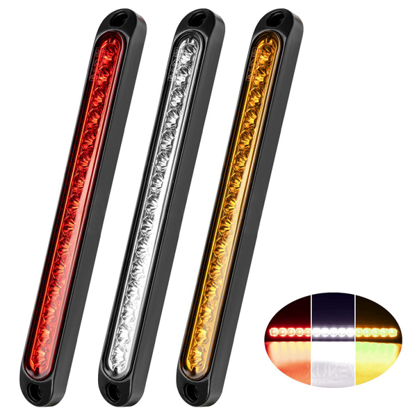 12V 24V LED Tail Light Strip Bar High Mount Brake Light DRL Stop ...