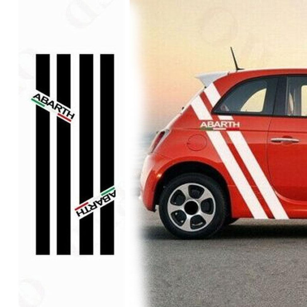 2pcs for 500 ABARTH LOGO Sticker Bands Adhesive Strips | Wish