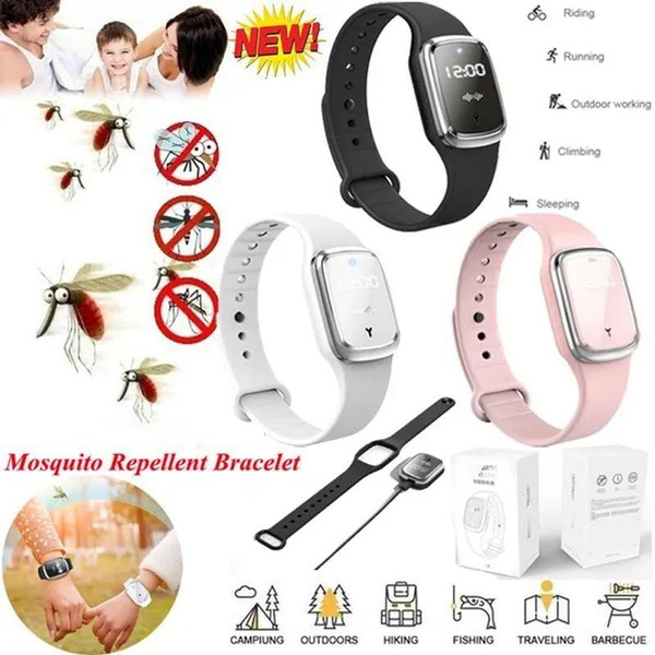 Ultrasonic Body Shape Wristband Lymph Detox Bracelet Anti Mosquito Insect Pest Control Mosquito ...