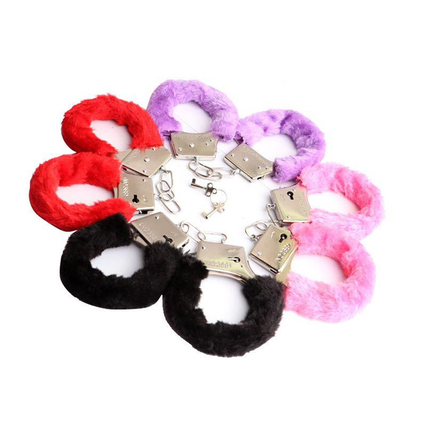Plush Handcuffs with Keys, Toy Police Cosplay Costume Prop Accessories ...