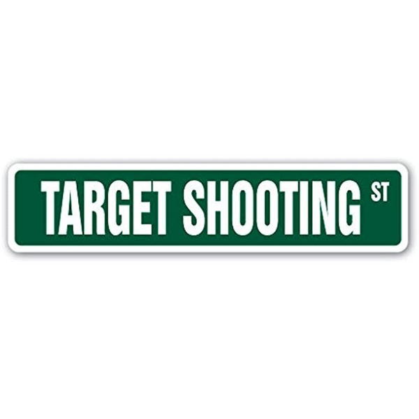 1080 Graphics Target Shooting Street Sign Decal Sticker Arrows Guns ...