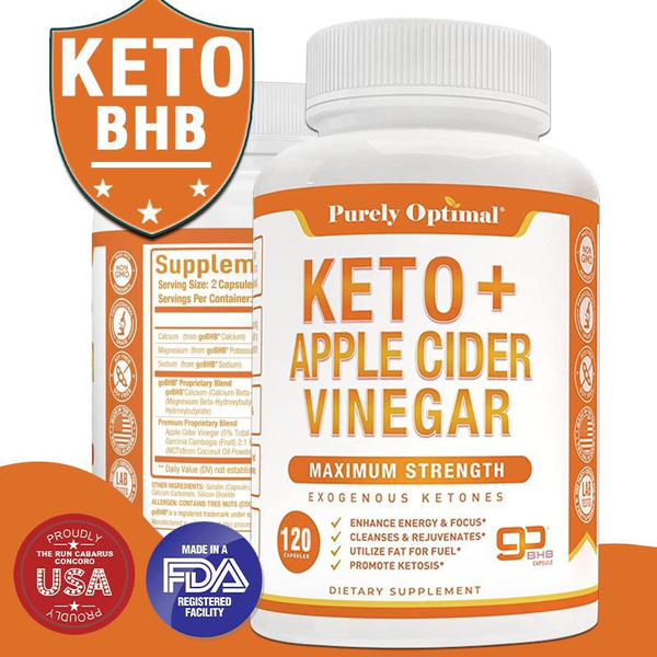 Premium Ketogenic Pills Apple Cider Vinegar Capsules Fuel Ketogenic