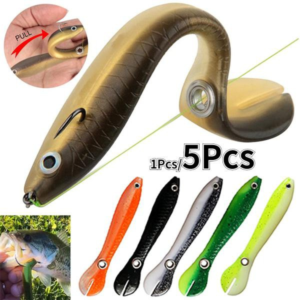 Fishing Soft Lure Bait Jigging Bait Can Bounce With Slip Mechanism ...