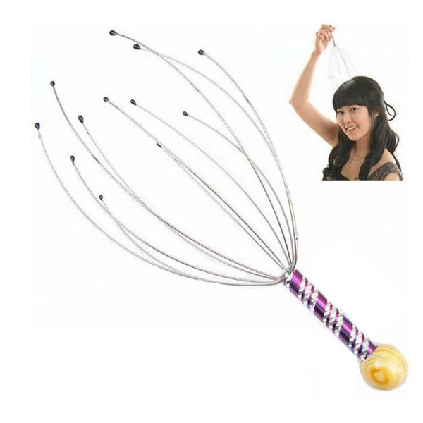 Head Neck Scalp Massager Massage Octopus Equipment Stress Release Relax ...