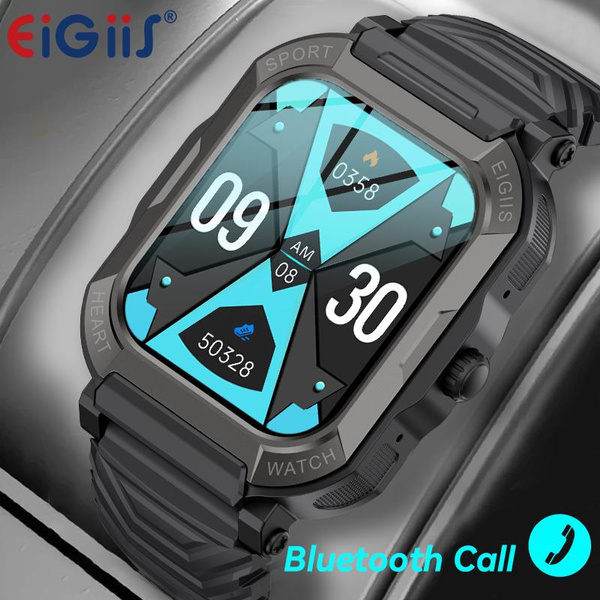 EIGIIS Military Smart Watches for Men with Bluetooth Call (Answer/Dial ...