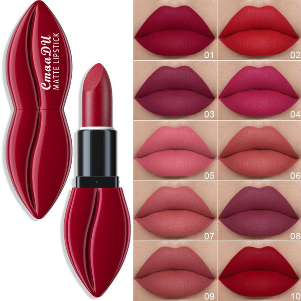10 Color Matte Lipstick Lipstick, Lipstick Matte, Lipstick Palette ...