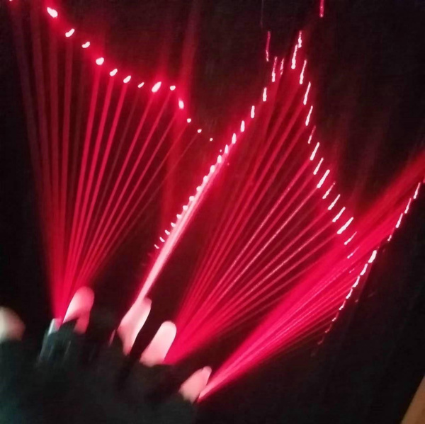 4pcs Lasers Amazing Red laser glove 20 beam laser Laser Glove Laser ...