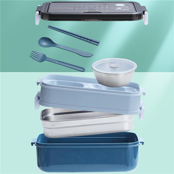 New Lunch Box Bento Box For Student Office Worker Double-layer Heating ...