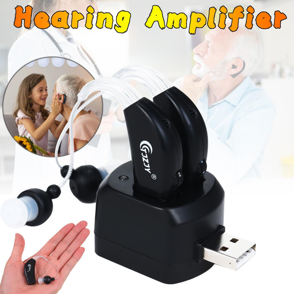 2-Pack TJZJY Hearing Amplifier Rechargeable Hearing Aids for Seniors ...
