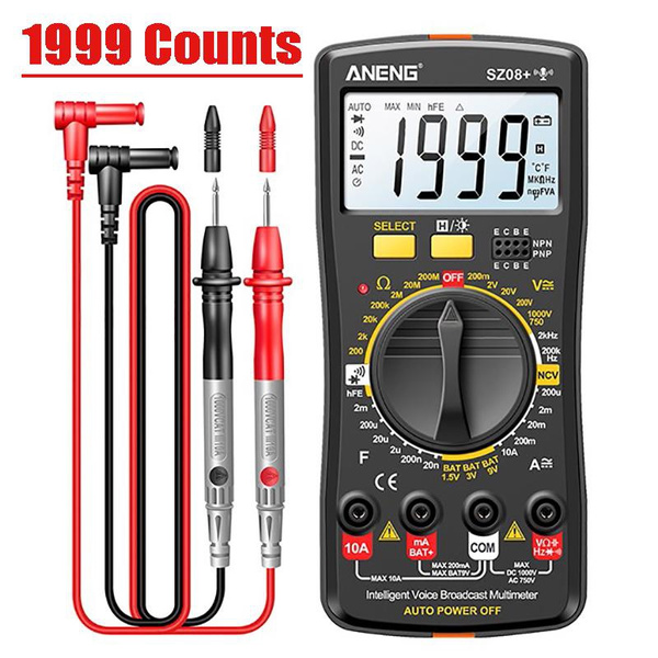 Portable Digital Multimeter AC/DC Voltage Diode Tester Current ...