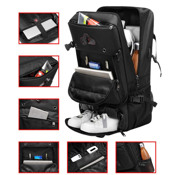 New Men's Travel Bag Suitcase Backpack Large Capacity Luggage Bag ...