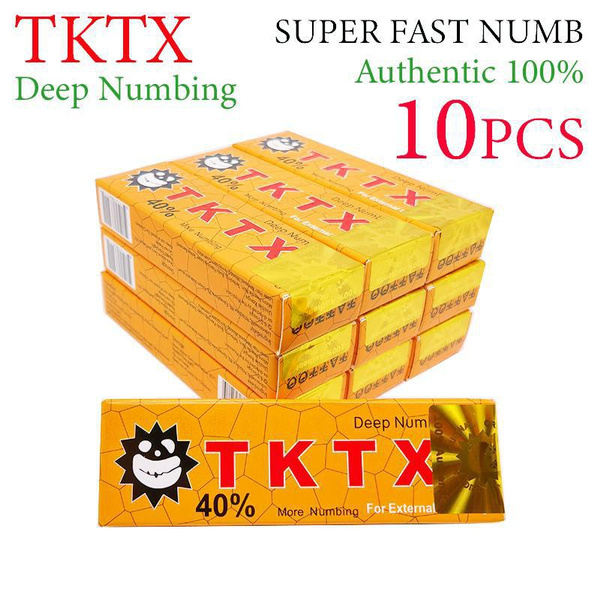 5/10PCS YELLOW TK 40% Fast Piercing/waxing Makeup Cream TK Topical Tattoo Cream | Wish