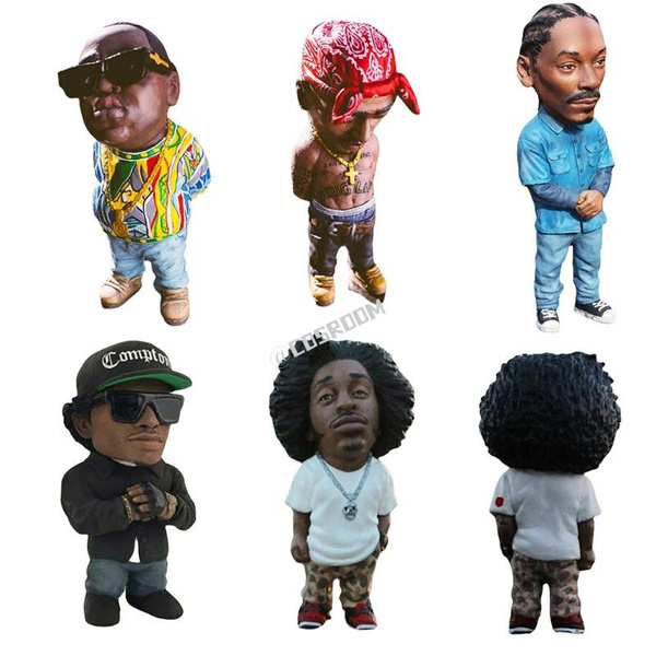 10CM Hip Hop Singer Resin Figurines Rapper Star Sculpture Modern Art ...