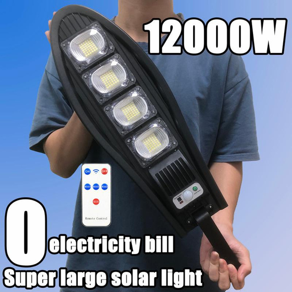 New 2022 Updated 168LED Powerful Solar LED Lamp Street Light Outdoor ...