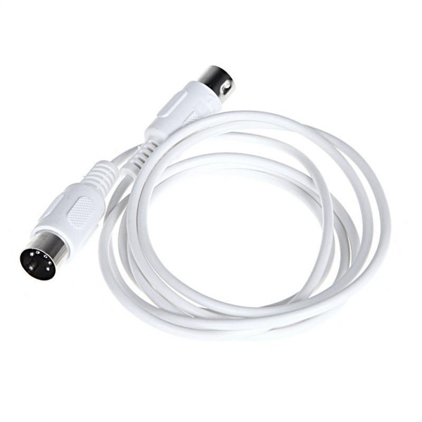 1.5m/4.9ft MIDI Extension Cable 5 pin male to 5 pin male Electric Piano ...