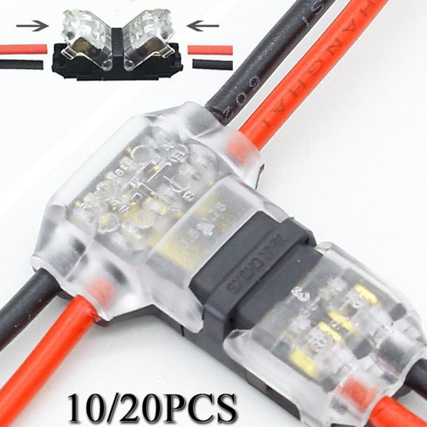 10/20PCS 2 Pin 2 Way Wire Connector Universal Compact Wire Wiring ...