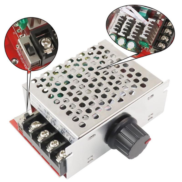 DC 7-70V 30A PWM RC Brush Motor Speed Controller Module Voltage ...