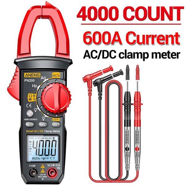 1PC 4000 Counts Digital Clamp Multimeter Electrical Clip on Multitester ...